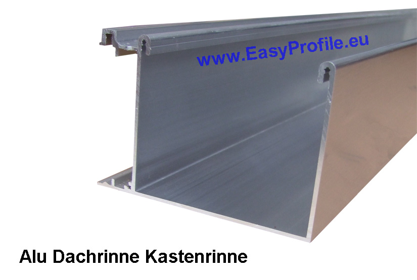 Dachrinne Alu Kastenrinne Systemrinne weiss 6000mm